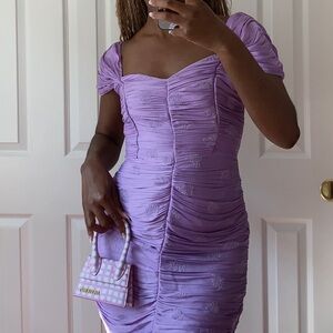 Zara | Dresses | Zara Limited Edition Purple Draped Dress | Poshmark